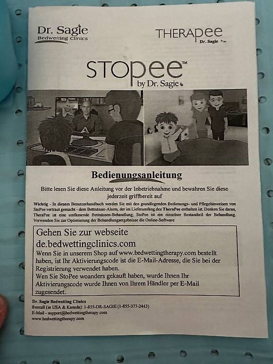 Klingelmatte Pipimatte Bettnässer Therapee Stopee DIE Lösung (Gebraucht ...
