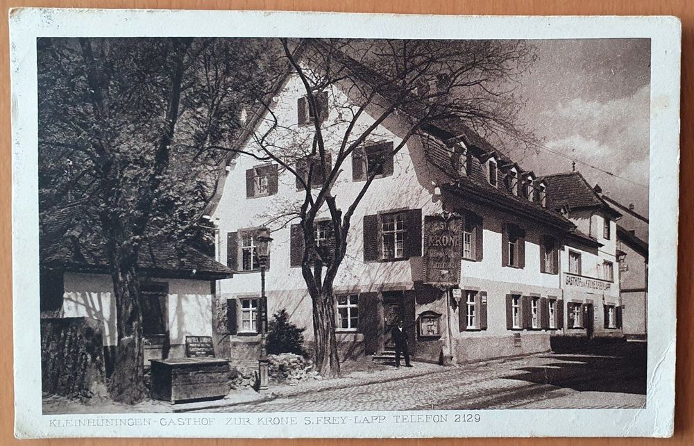 Kleinhüningen 1926 - Gasthof zur Krone | Kaufen auf Ricardo