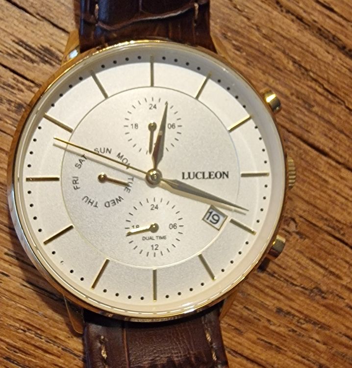 LUCLEON DUALZEIT ARMBANDUHR STAHL LAURENS TERNION | Kaufen auf Ricardo