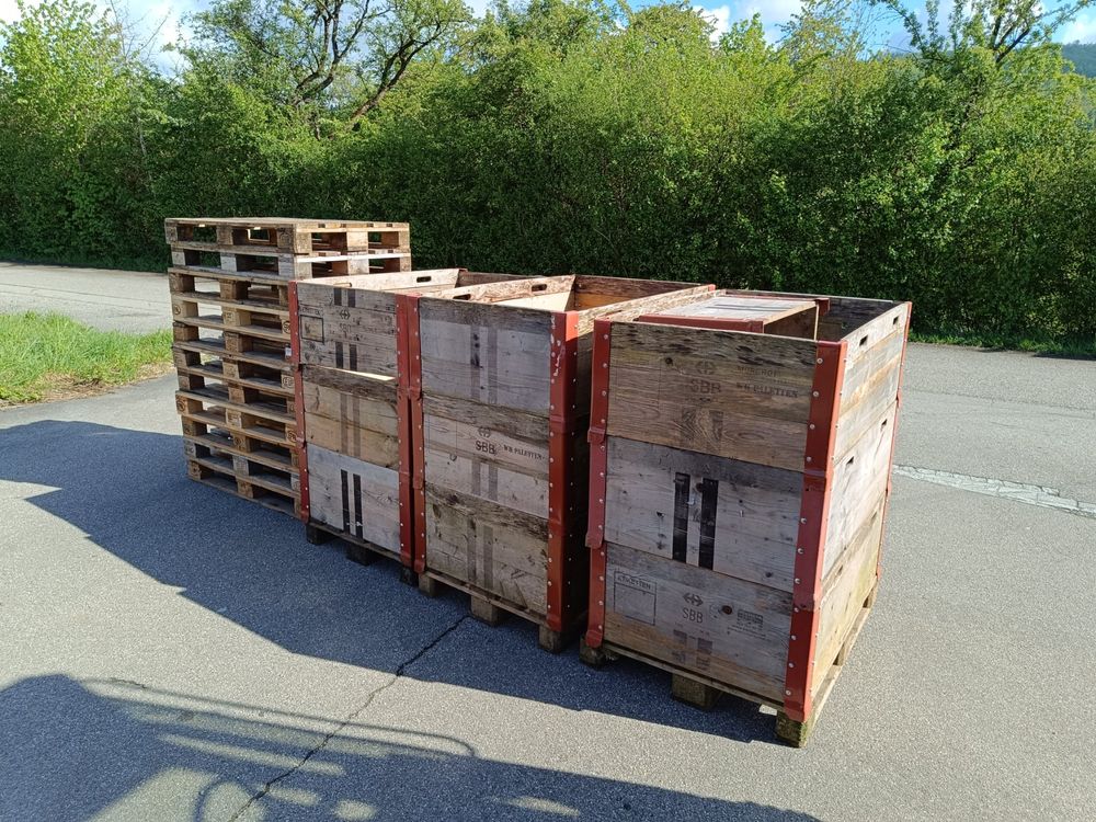10 Palettrahmen 12 Europaletten SBB (Gebraucht) in Wangen bei Olten für CHF 390 – nur Abholung ...