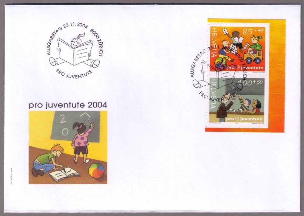 AKTION !__2004_J374+75Aa_Pro Juventute_FDC MARKENHEFT-PAAR ! | Kaufen auf Ricardo