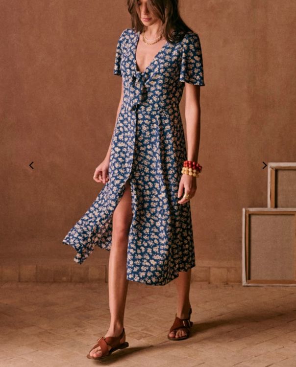 Sezane: Blau-weisses Kleid, Gr. 36, neu | Kaufen auf Ricardo