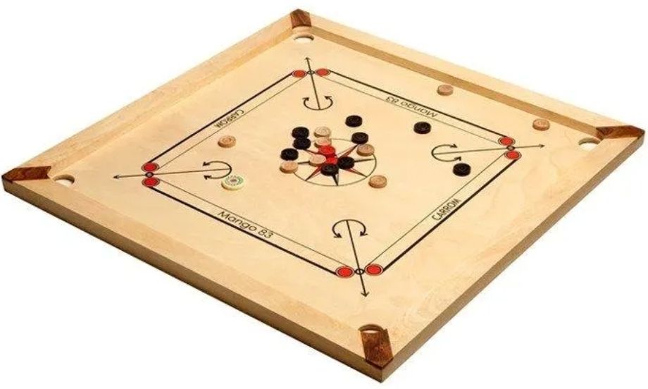 Jeu de Carrom traditionnel en bois (Neu und originalverpackt) in ...