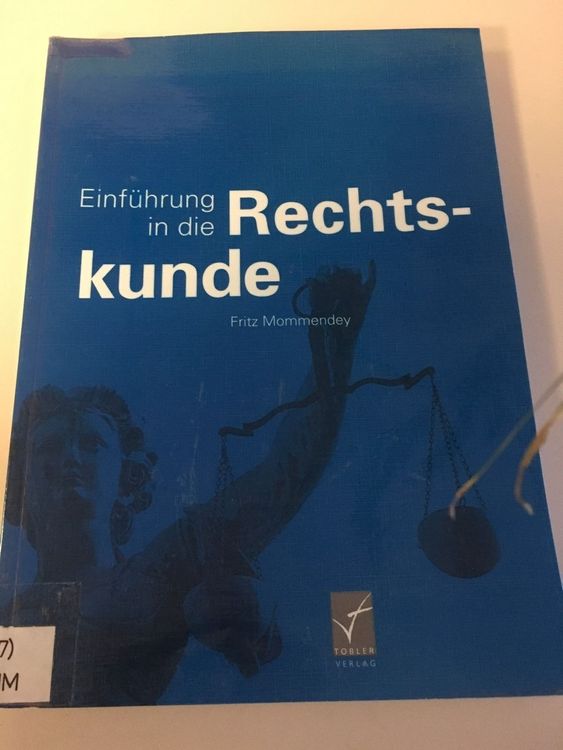 Schulbuch "Einführung in die Rechtskunde (Gebraucht) in Brügg BE für ...