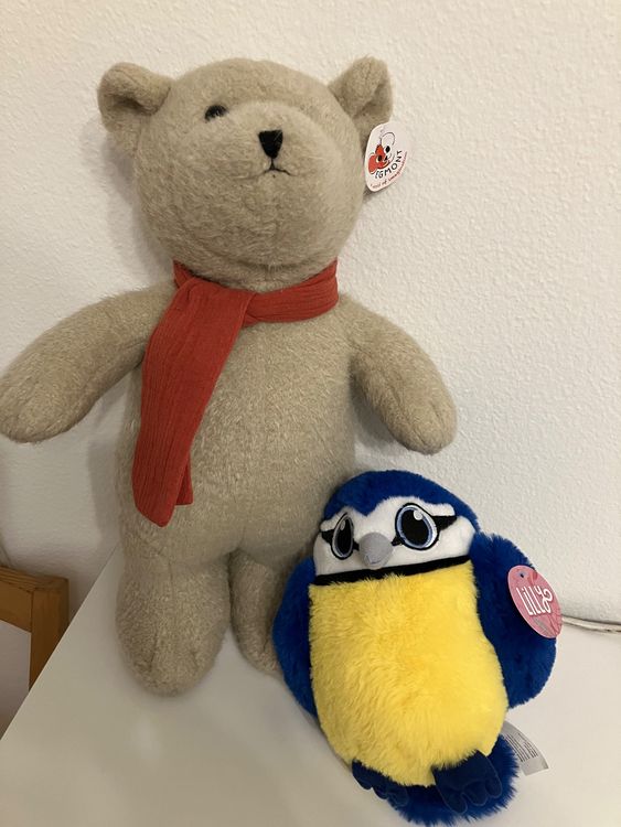 Plüschbear Egmont und Plüschvögel Lilly (Gebraucht) in Zug für CHF 5 ...