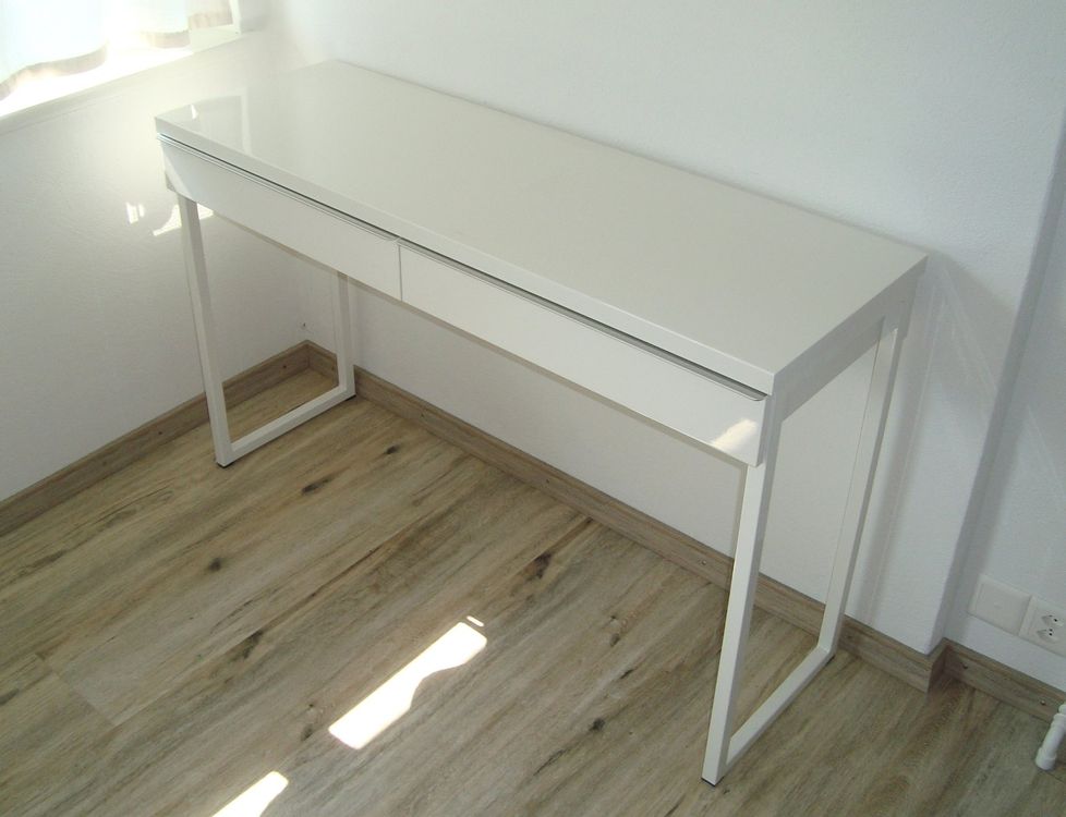schöner, kleiner Schreibtisch, weiss mit Schubladen 120x40cm (Gebraucht) in Oberdorf NW für CHF ...