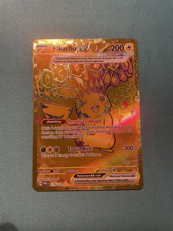 Pikachu EX Gold 179/131 - Prismatic Evolutions (Neu (gemäss ...
