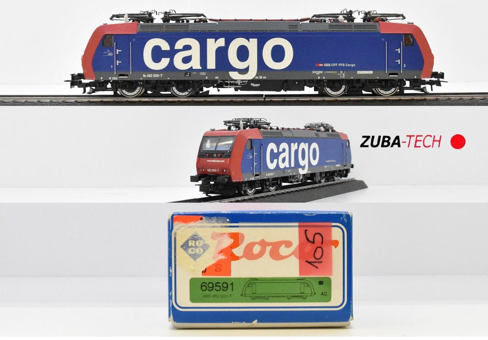 Roco 69591 E-Lok Re 482 SBB Cargo H0 WS Digital mit OVP (Gebraucht) in ...