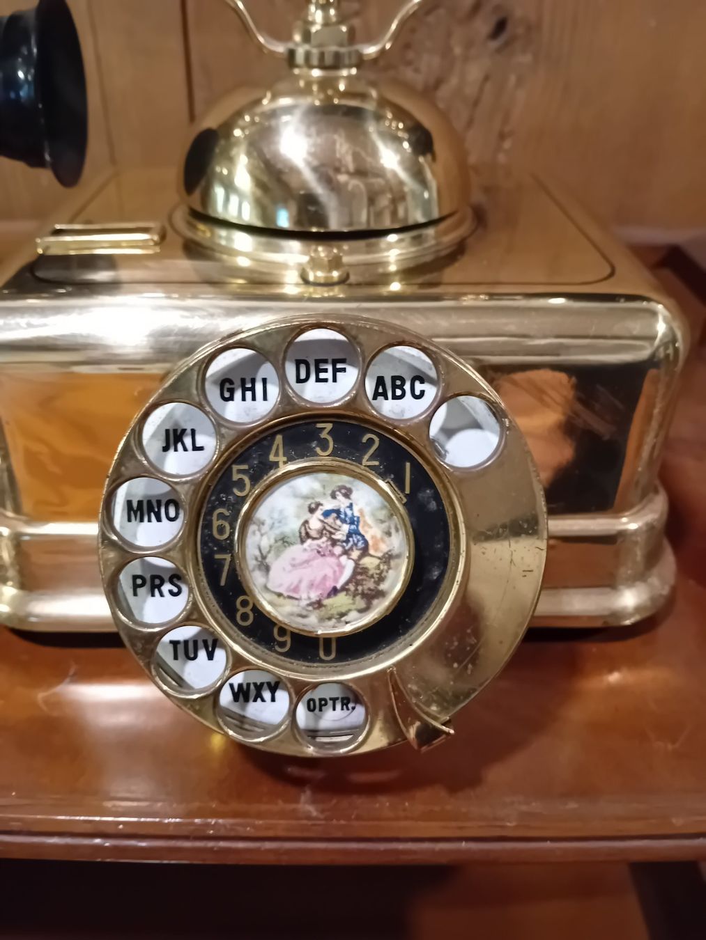 Antik Gold Telefon mit Wählscheibe, Top Zustand! (Gebraucht) in ...