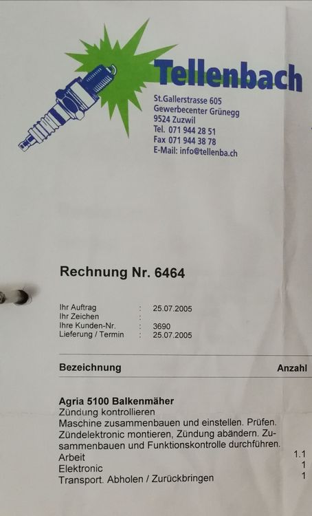 Motormäher Mäher Balkenmäher Agria 5100 (Gebraucht) in Wil SG für CHF ...