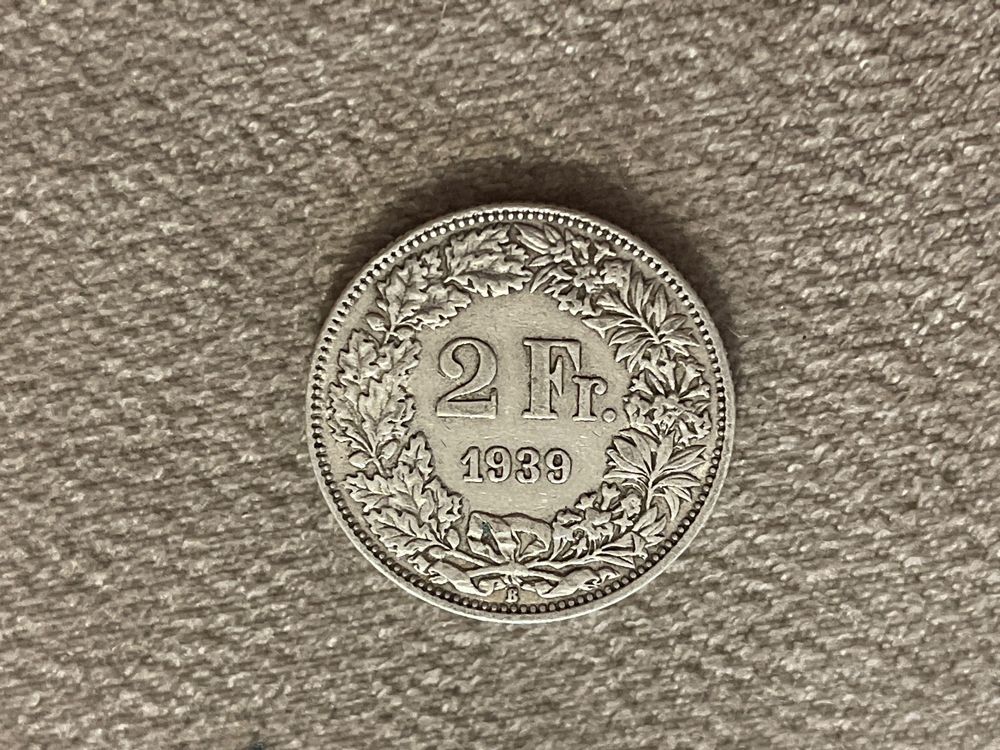 2 Franken 1939 Silbermünze | Kaufen auf Ricardo