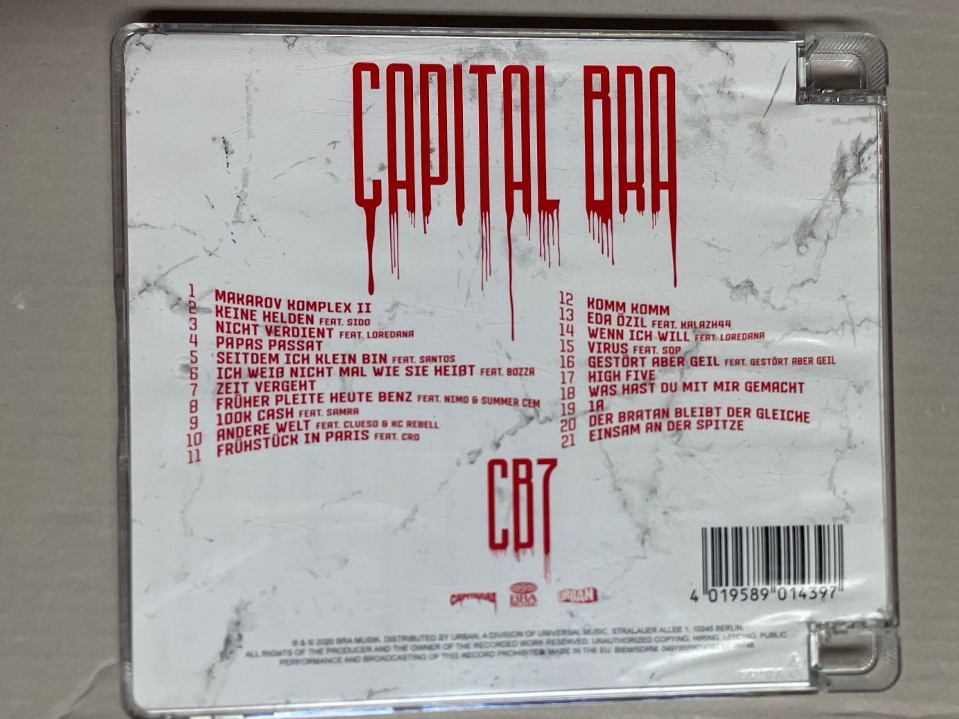 Capital Bra – CB7 CD - Deutschrap - Top Zustand (Gebraucht) in Muri b ...