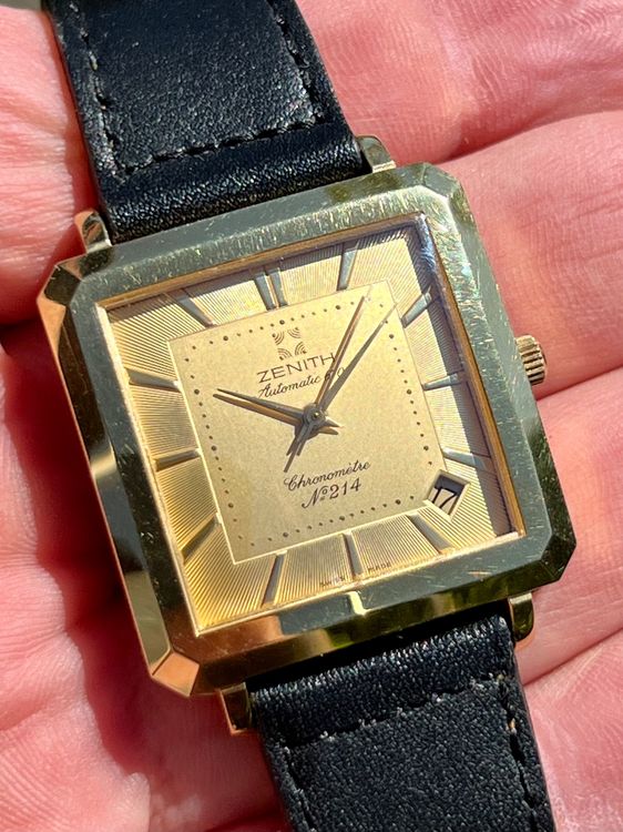 Zenith Elite 670 Chronometer Square 18k Gold Full Set | Kaufen auf Ricardo
