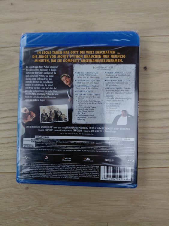 Monty Python - Der Sinn des Lebens Blu-ray, Originalverpackt (Neu und ...