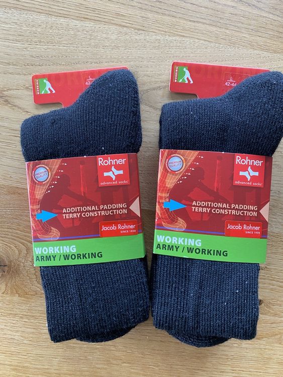 NEU 2 Paar Original Rohner Army Worker Militärsocken Armee (Neu und ...