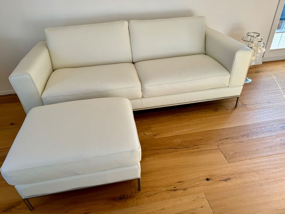 Ledersofa Echtleder weiss | Kaufen auf Ricardo