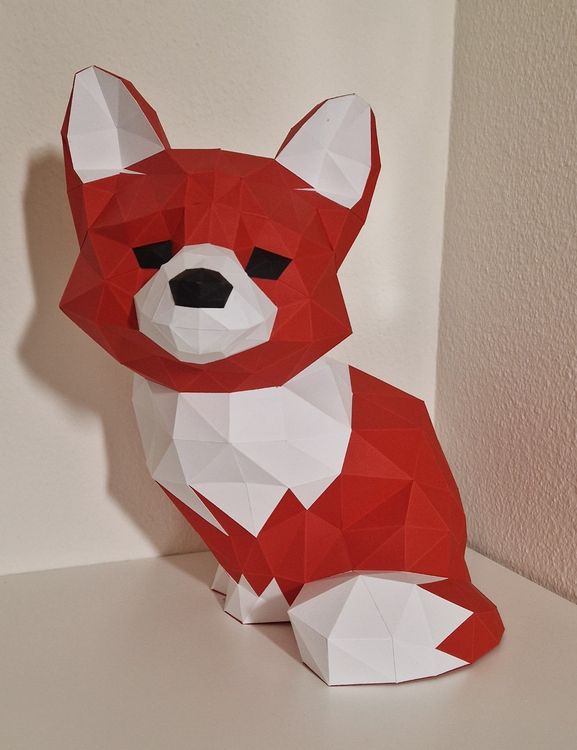 3D Fuchs aus Karton Papier | Kaufen auf Ricardo