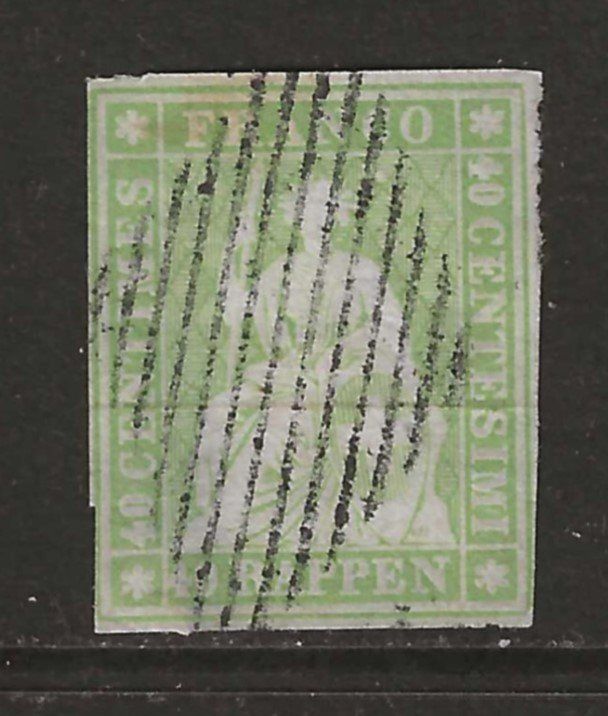 1854 : Strubel Nr. 26A , zentrale Raute - KP 500.-- (Gebraucht) in Gümligen für CHF 50 – mit ...