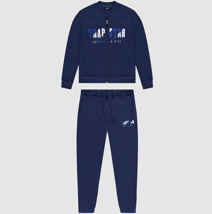Trapstar Chenille Decoded Zip Tracksuit Navy/Dazzling blau M | Kaufen ...