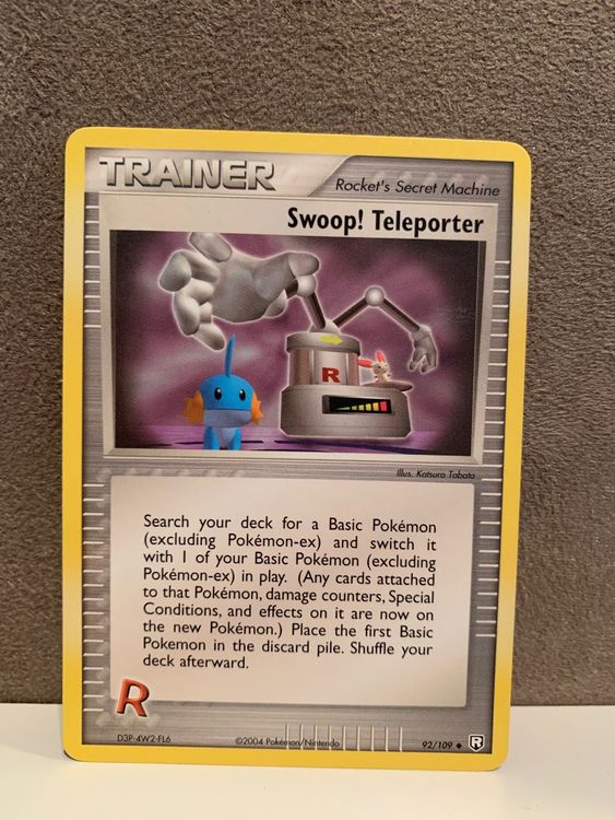 Pokemon Swoop! Teleporter EX Team Rocket Returns ENG 92/109 (Gebraucht ...