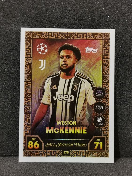 Match attax 2025/26 Weston McKennie All Action Hero (Gebraucht) in Einsiedeln für CHF 3 – mit ...