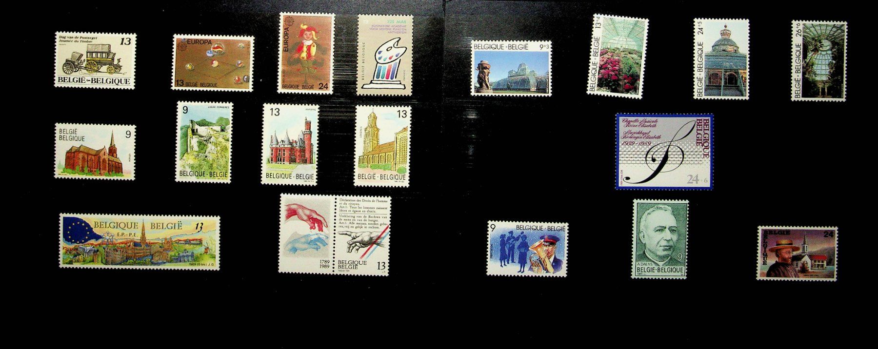 EUROPE BELGIQUE BEAUX TIMBRES NEUFS** 1989. COTE 21.50 /JA49 (Neuf ...