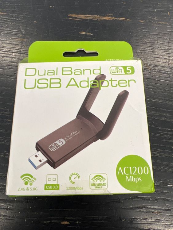 Dual Band USB Adapter AC1200 Mbps/WiFi 5(i1) (Neu (gemäss Beschreibung ...