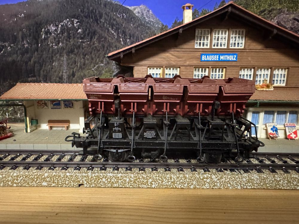 Märklin H0 4635 - DB Muldenkippwagen Fz Ommi51 6002 140-8 (Gebraucht ...