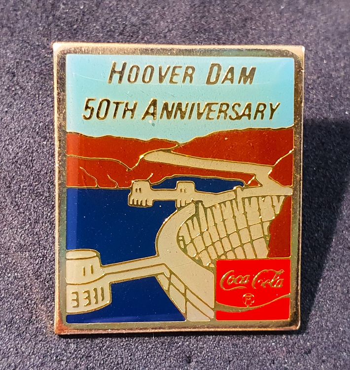 Y351 - Pin Coca Cola 50TH Anniversary HOOVER DAM Las Vegas | Kaufen auf Ricardo