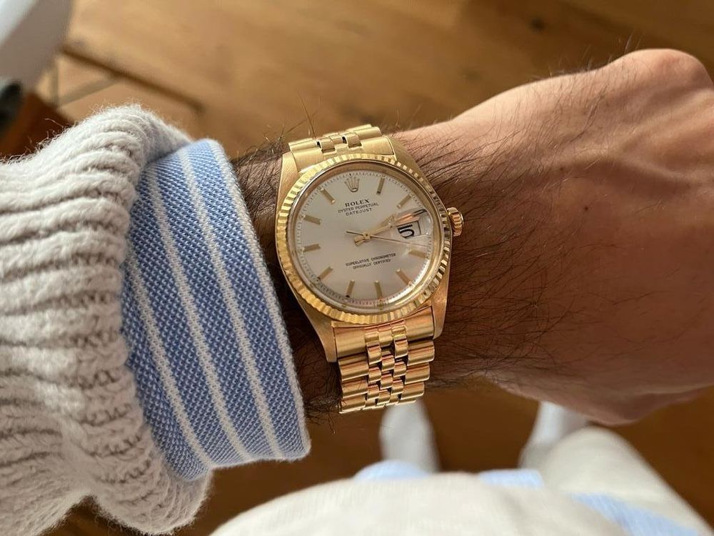 Rolex Datejust 1601/8 | 36mm | 18k Gold | CPO Box & Papier (Gebraucht ...
