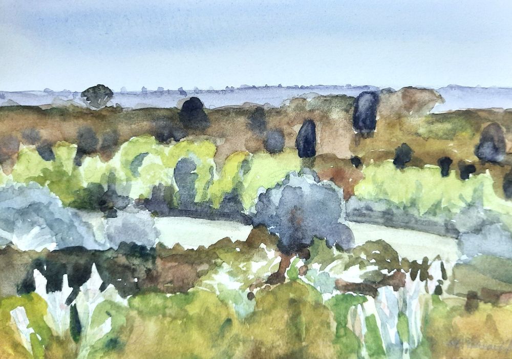 ️ ️ ️ "CHARLOTTE SCHLAEPFER" SUPERBE AQUARELLE SIGNÉE! (Gebraucht) in Villeneuve für CHF 1 – mit ...