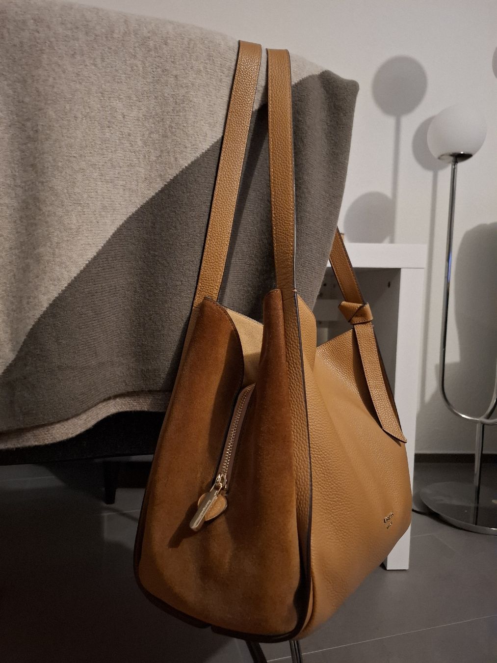 Kate Spade New York Knott Leather & Suede Shoulder Bag (Neu (gemäss ...