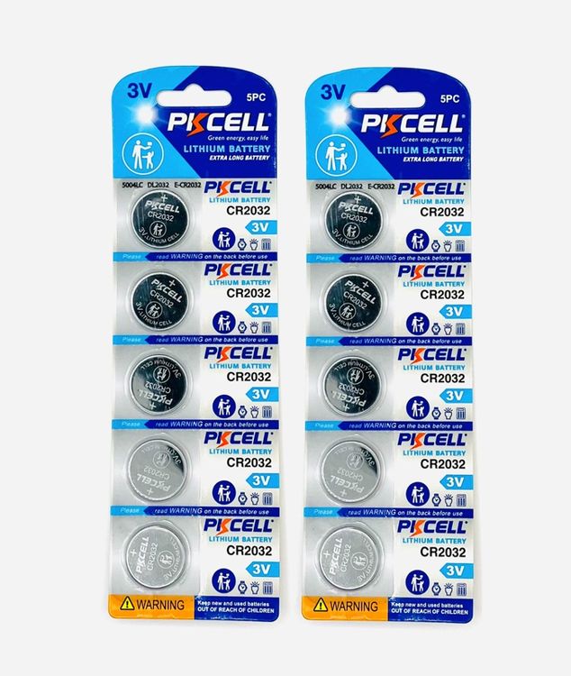 CR2032 Knopfbatterien 10 Stück (2x5 Stk.) originalverpackt! (Neu und originalverpackt) in Lachen ...