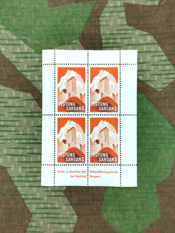 Soldatenmarken 4er-Block, Festung Sargans | Kaufen auf Ricardo