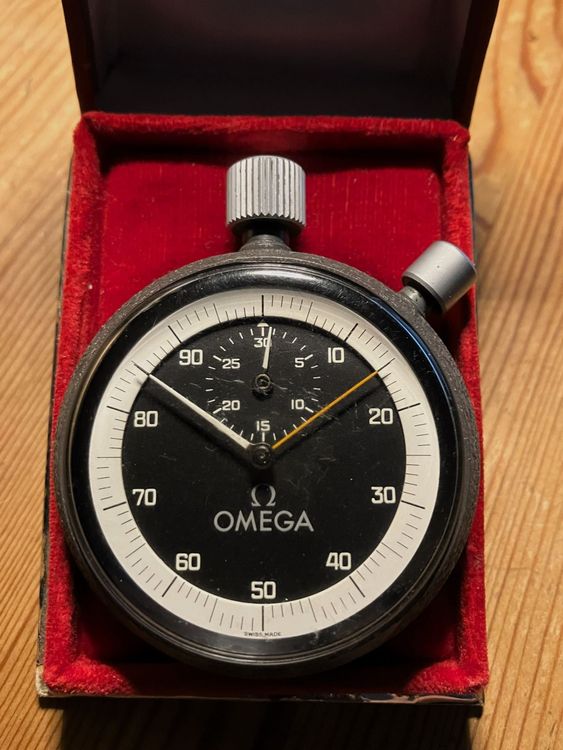 Omega Rattrapante Stoppuhr Chronomètre Schleppzeiger Vintage (Gebraucht ...