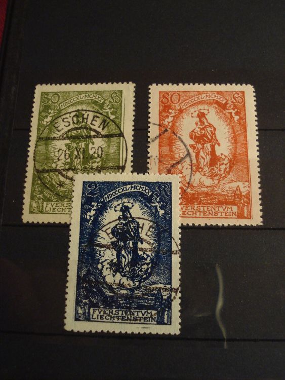 Liechtenstein, Satz 1920, 80. Geburtstag, sauber o (Gebraucht) in Niederwil AG für CHF 1.7 – mit ...