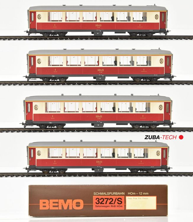Bemo 3272/S Salonwagen-Set 4tlg. RhB H0m GS mit OVP (Gebraucht) in St. Gallen für CHF 97 – mit ...