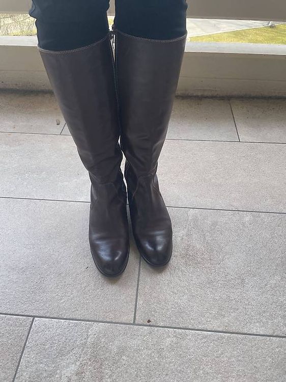 "ACCATINO" Gr.40 elegante Stiefel Leder dunkelbraun; (Gebraucht) in Uster für CHF 30 – mit ...