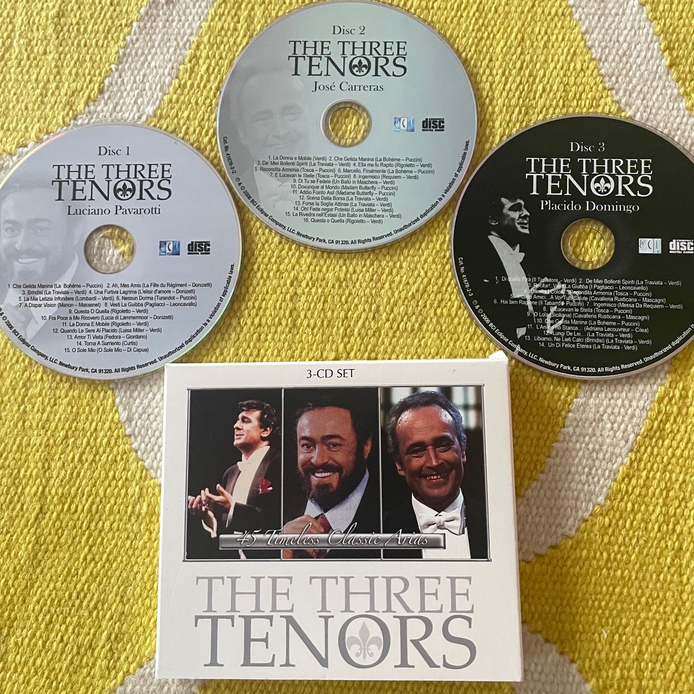 THE THREE TENORS-3CDS BOX SET PAVAROTTI, CARRERAS, DOMINGO (Gebraucht ...