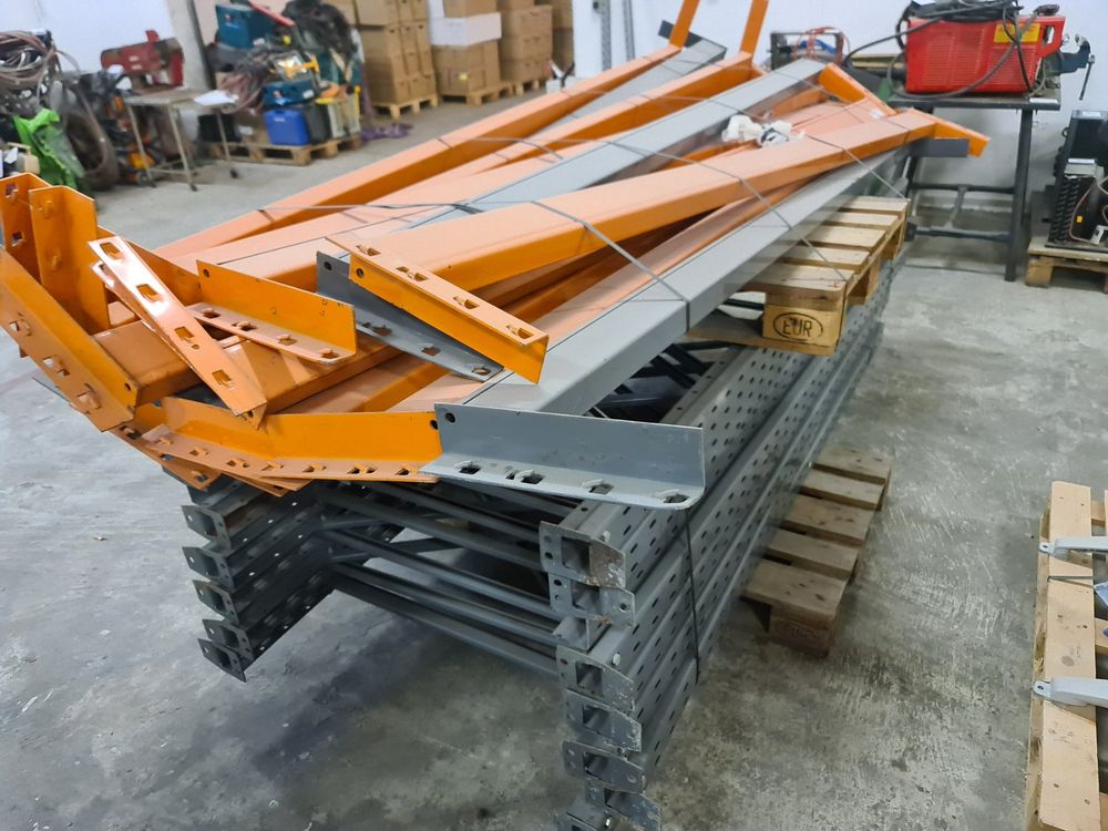 69. Posten Palettengestell mit 8 Ständer und 18 Traversen (Gebraucht ...