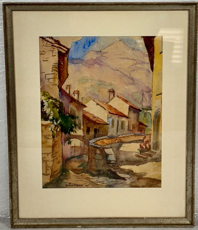 Augustin Meinrad Bächtiger(1888-1971) Landschaft Aquarell | Kaufen auf Ricardo