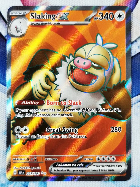 Pokémon Slaking Ex 227/191 Surging Sparks EN (Neu (gemäss Beschreibung ...