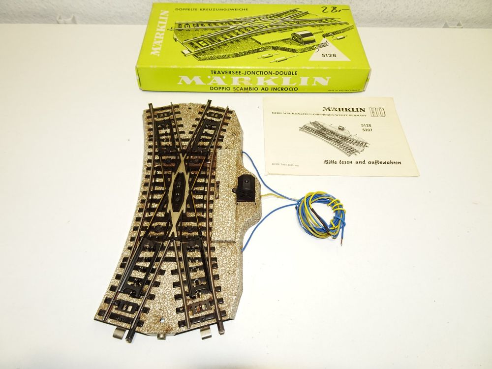 Märklin M-Gleis Doppelte Kreuzungsweiche HO 5128 (W5) | Kaufen auf Ricardo