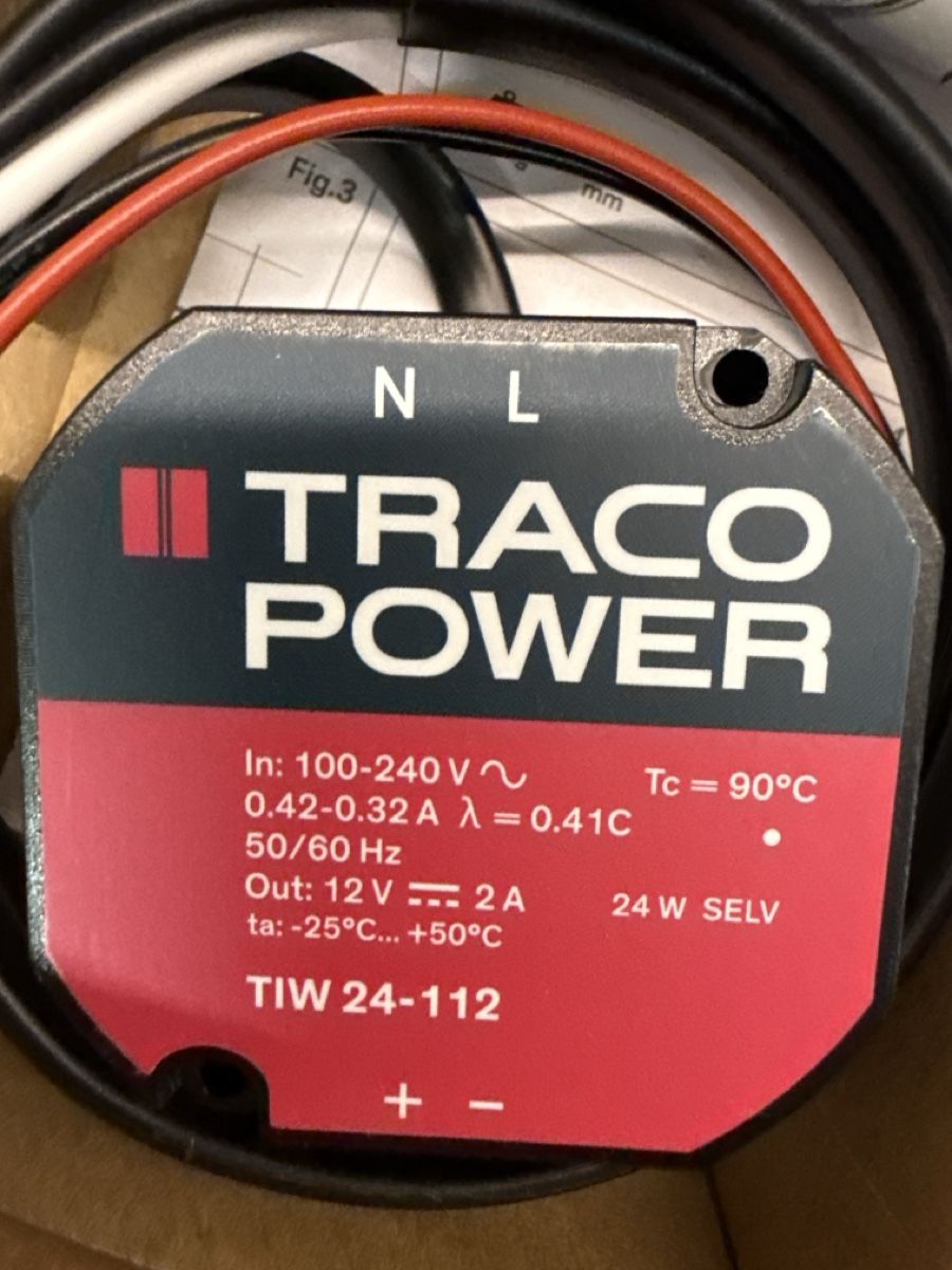 Trafo TraCo Power TIW 24-112, 12V/2A - Top Zustand! (Gebraucht) in ...
