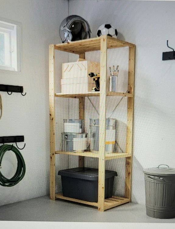 Sehr stabiles Regal aus Holz/Aufbewahrungssystem Hejne | Kaufen auf Ricardo