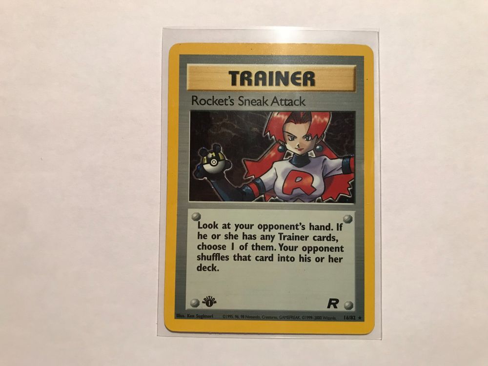 Rocket's Sneak Attack holo Team Rocket 1. Edition EN (Gebraucht) in ...