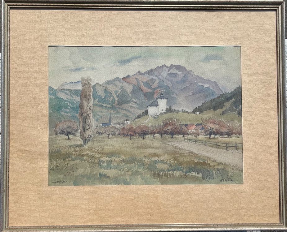 Alte Landschaft Aquarell signiert (Gebraucht) in Root für CHF 10 – mit Lieferung auf Ricardo kaufen