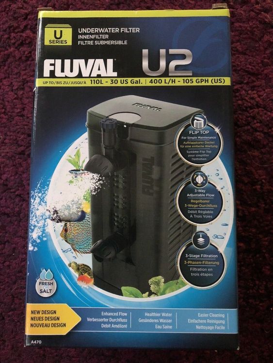 Aquarium innenfilter Fluval 110 Liter (Gebraucht) in Wallisellen für ...