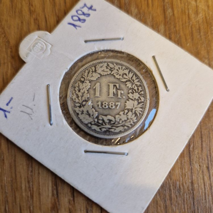 Silbermünze CH 1 Fr. von 1887 | Kaufen auf Ricardo