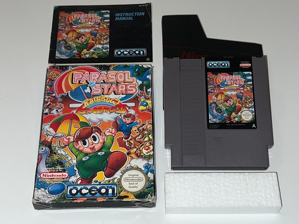 NES Spiel - Parasol Stars: Rainbow Islands II (OVP) [PAL A] (Gebraucht ...